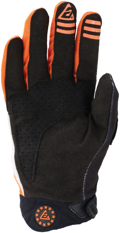 Answer 25 Peak Flo Gloves Black/Hyper Orange/White Youth - XS ...