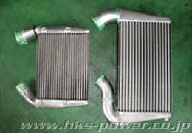 HKS 09 Nissan GTR R35 2 Core FMIC includes Carbon Air Duct and Full Pi ...